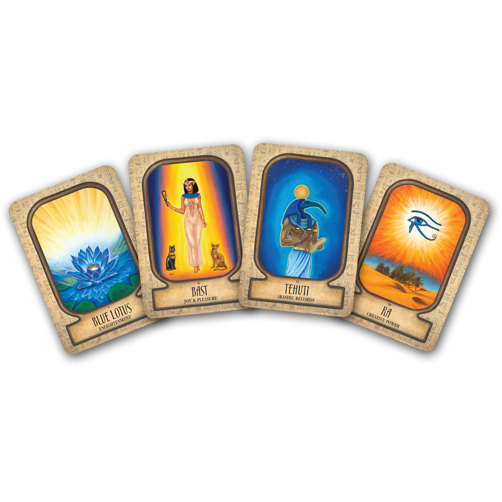 Auset Egyptian Oracle Cards by Elisabeth Jensen – The Blue Lotus